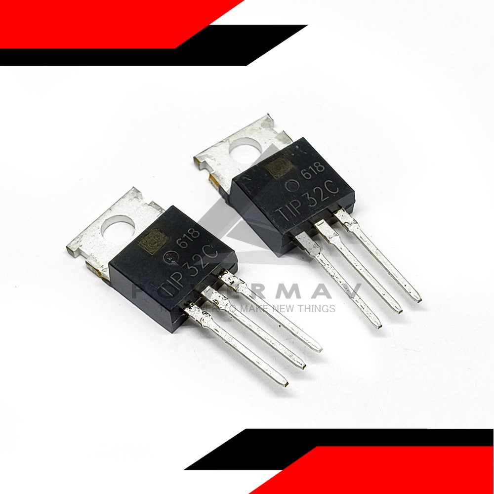 2pcs Tip32 Transistor tip32c PNP Power transistor 3A Power switching signal amplification TO-220 ...