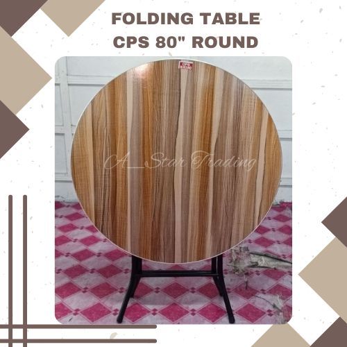 80 cm Round Table / Folding Table / lamesa / Space saving Table ...