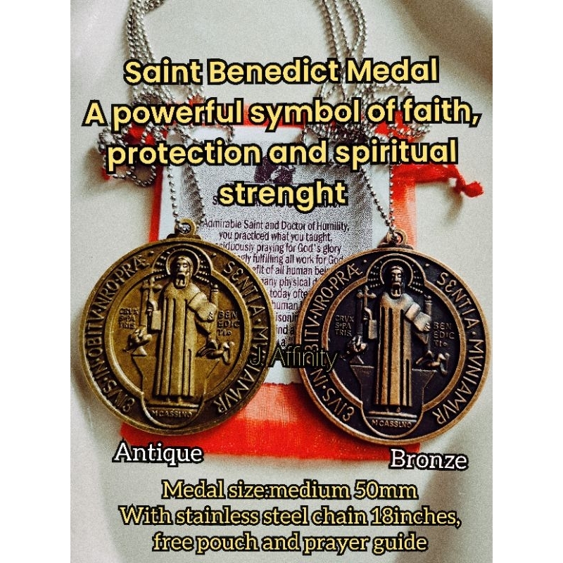 St Benedict Medal Pendant Medium a powerful symbol of faith and ...