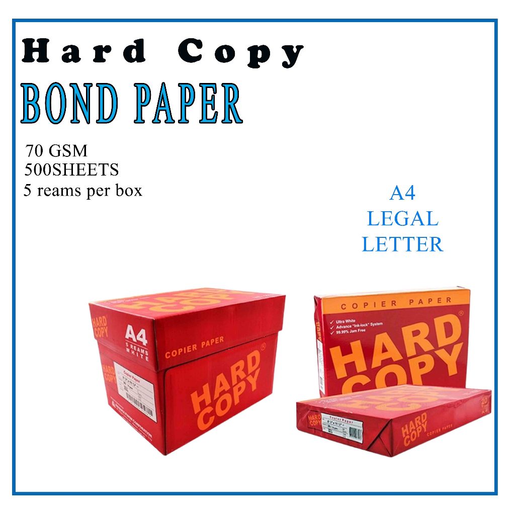 Hard Copy Bond Paper per Box | Shopee Philippines