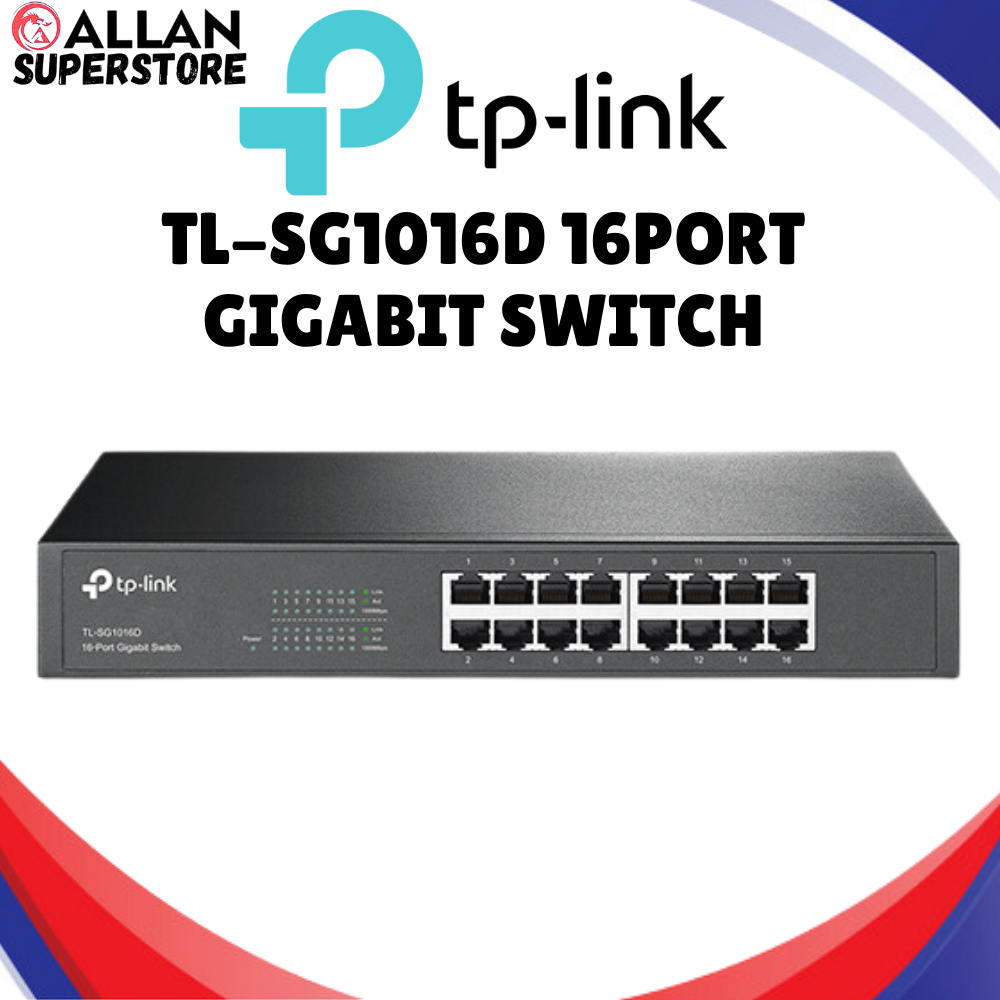TP-Link Tl-Sg1016d 16-Port Gigabit Desktop Rackmount Switch Tp Link | Shopee Philippines