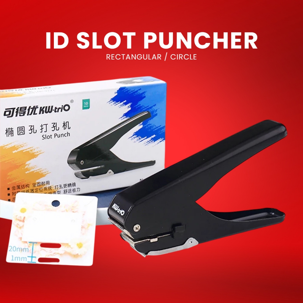 PVC ID Card Hole Puncher | Rectangular and Circular Hole Puncher 5MM ...