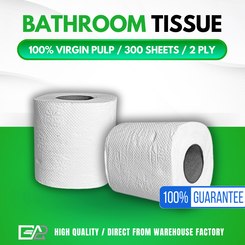 [ 48 Rolls ] Bathroom Tissue | 100% Virgin Pulp | 150 Pulls | 300 ...