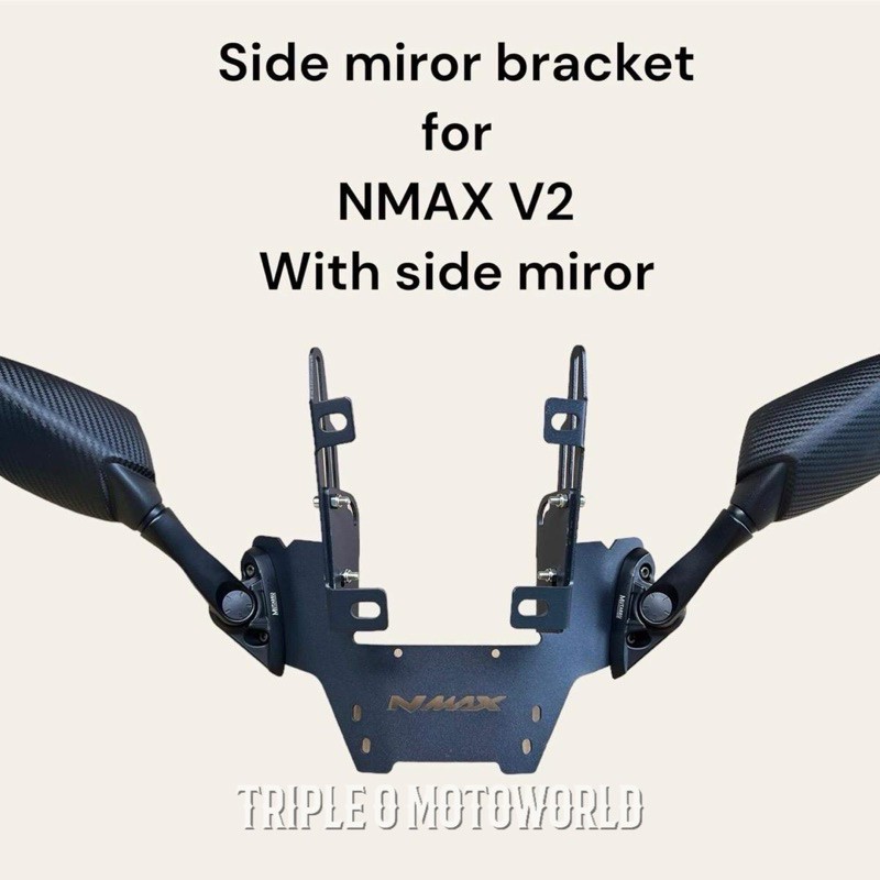 NMAX V2 Bracket and Side Mirror with Bolts | Shopee Philippines