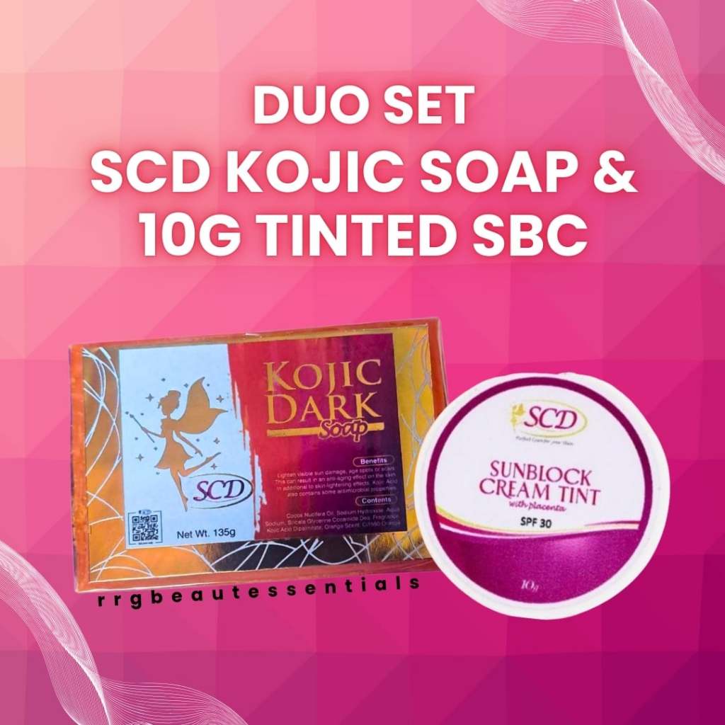 Duo Set - SCD 90g Kojic Dark Soap & Sunblock Tint Cream 10g | Shopee ...