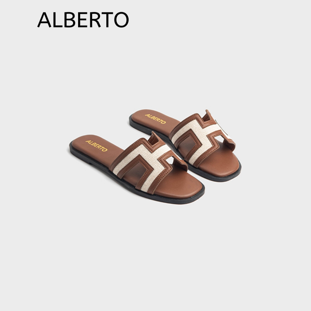 ALBERTO Women's Ara Flat Sandals | Shopee Philippines