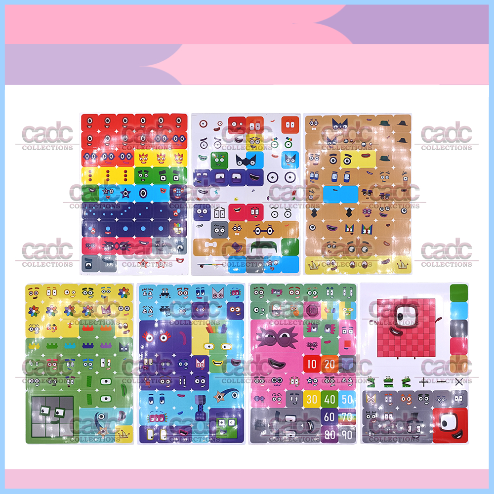 Numberblocks Math link Cubes Replacement Face Sticker | Shopee Philippines