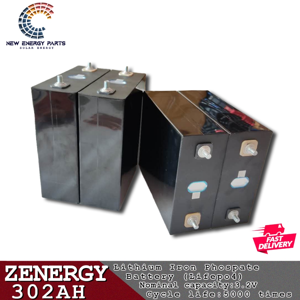 ZENERGY 302ah Lifepo4 Rechargeable Battery - 3.2V, Lithium Phosphate ...