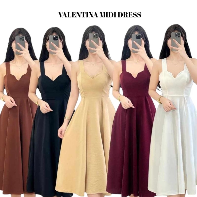 Munda Clothing Valentina Midi Dress Fits Small to Large Plain Casual ...