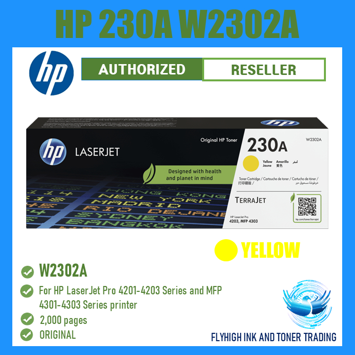 HP 230A YELLOW Original LaserJet Toner Cartridge for HP LaserJet Pro ...
