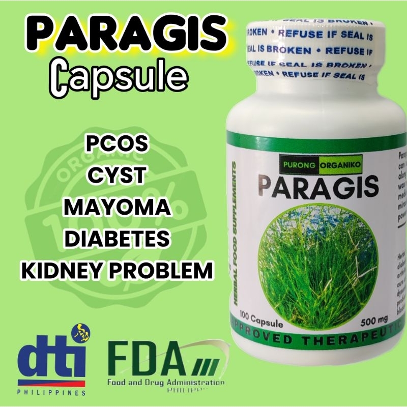 PURE PARAGIS CAPSULES (100 capsules 500 mg)/ALL NATURALS/ NO ...