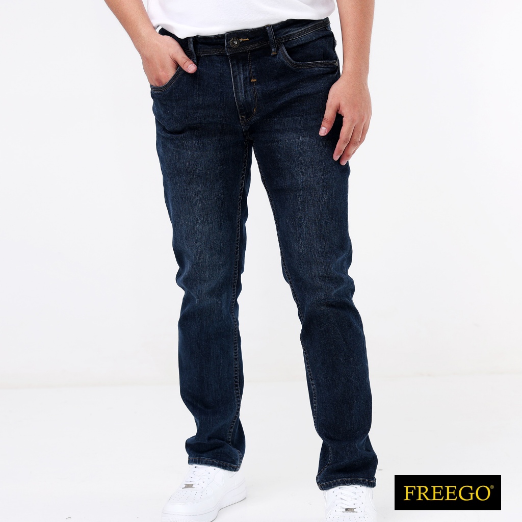 Freego Mens Denim Long Pants Slim Tapered Fit Stretch GSB23-0076 ...