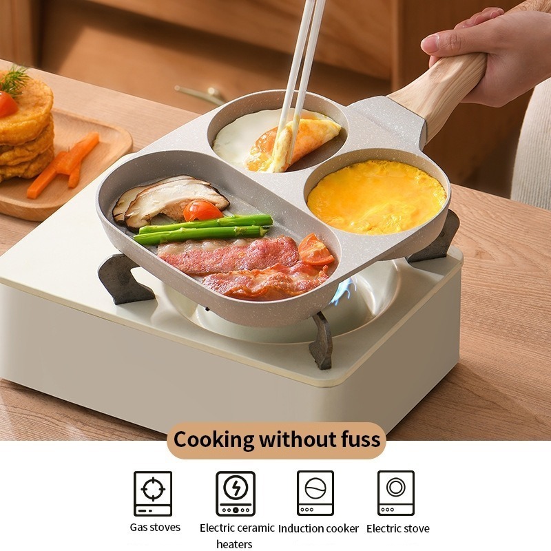 4IN1 3IN1 High-quality Medical Stone Frying Pan Breakfast Pan ...