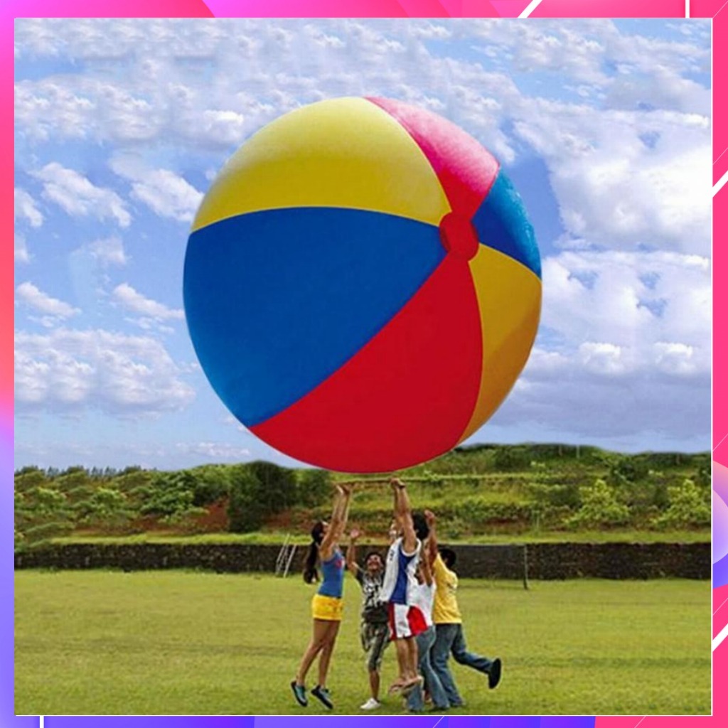 100cm/130cm/150cm/200cm Giant Inflatable Beach Ball Large Three-color ...