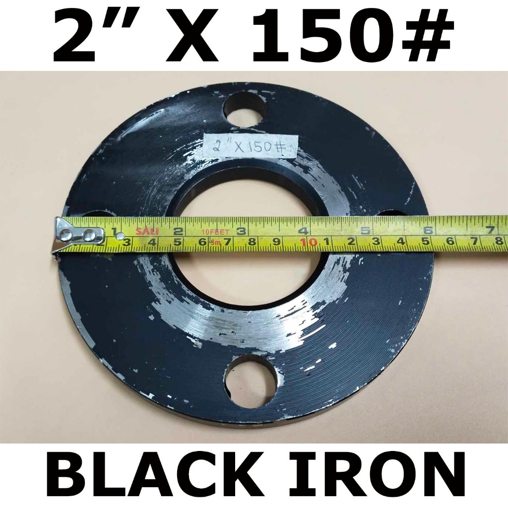 BI SLIP ON FLANGE 2" X 150# FLAT FACE BLACK IRON ...