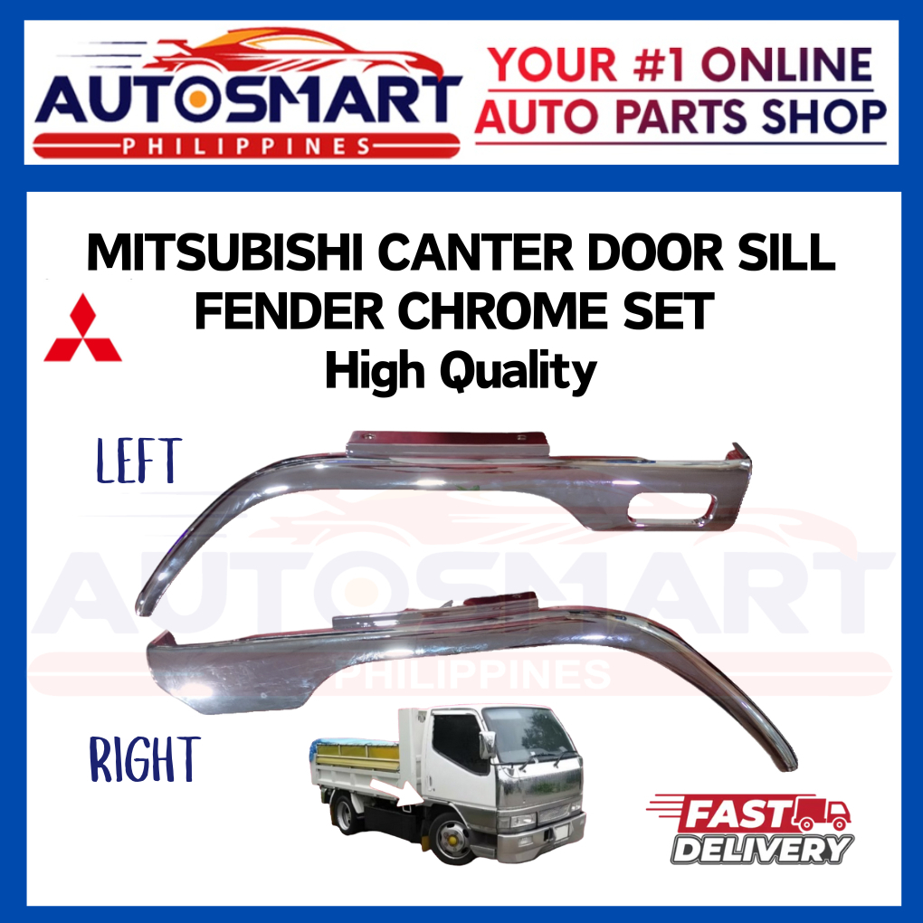 MITSUBISHI CANTER DOOR SILL FENDER CHROME SET High Quality | Shopee ...