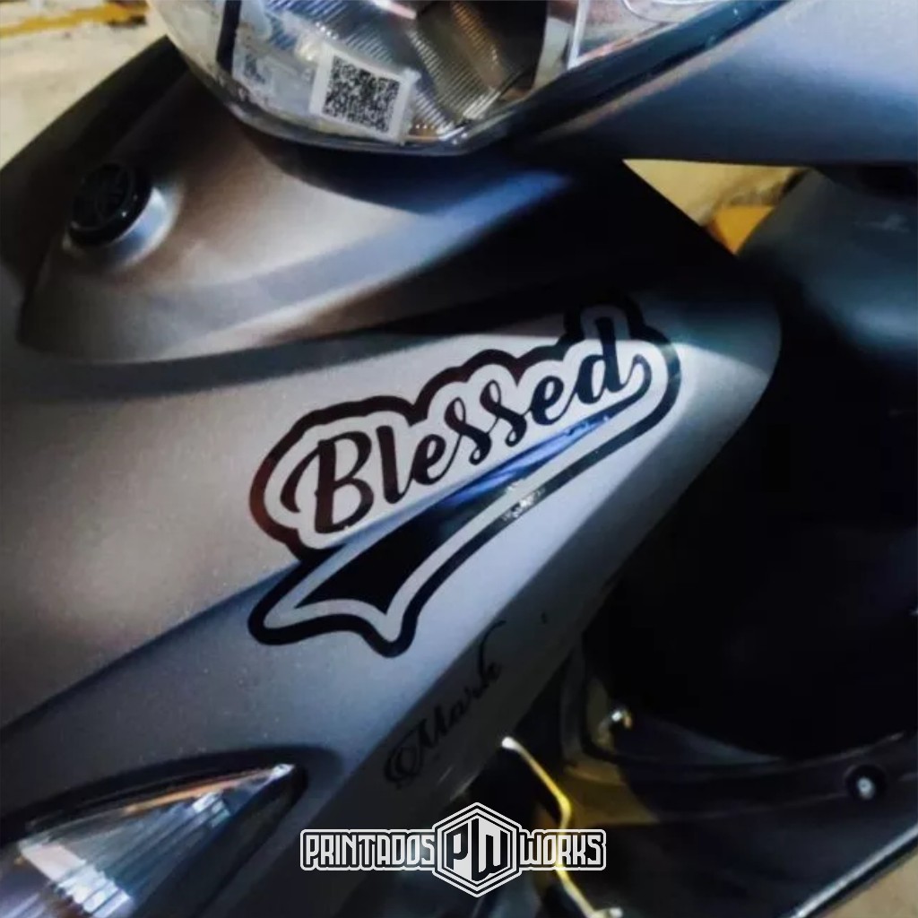 ORIGINAL BLESSED decal sticker cutout for car , motorcycle and more ...