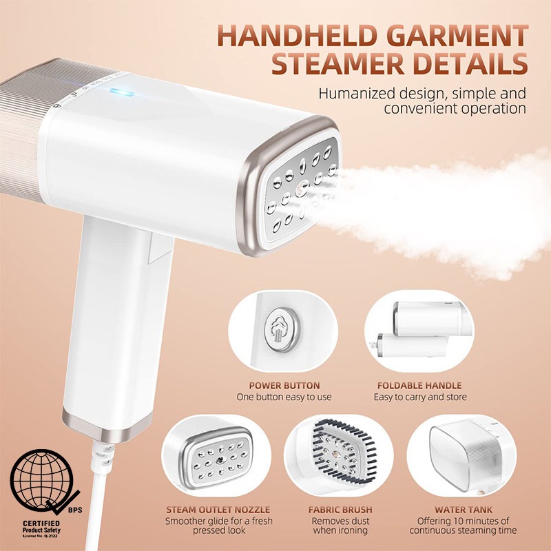 Powerful Handheld Steamer Iron For Clothes Mini Flat Iron Garment ...