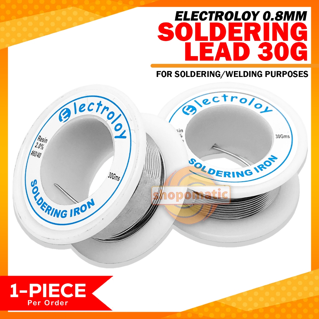 Original ELECTROLOY 30G Soldering Lead 1 Roll 0.8MM | Shopee Philippines