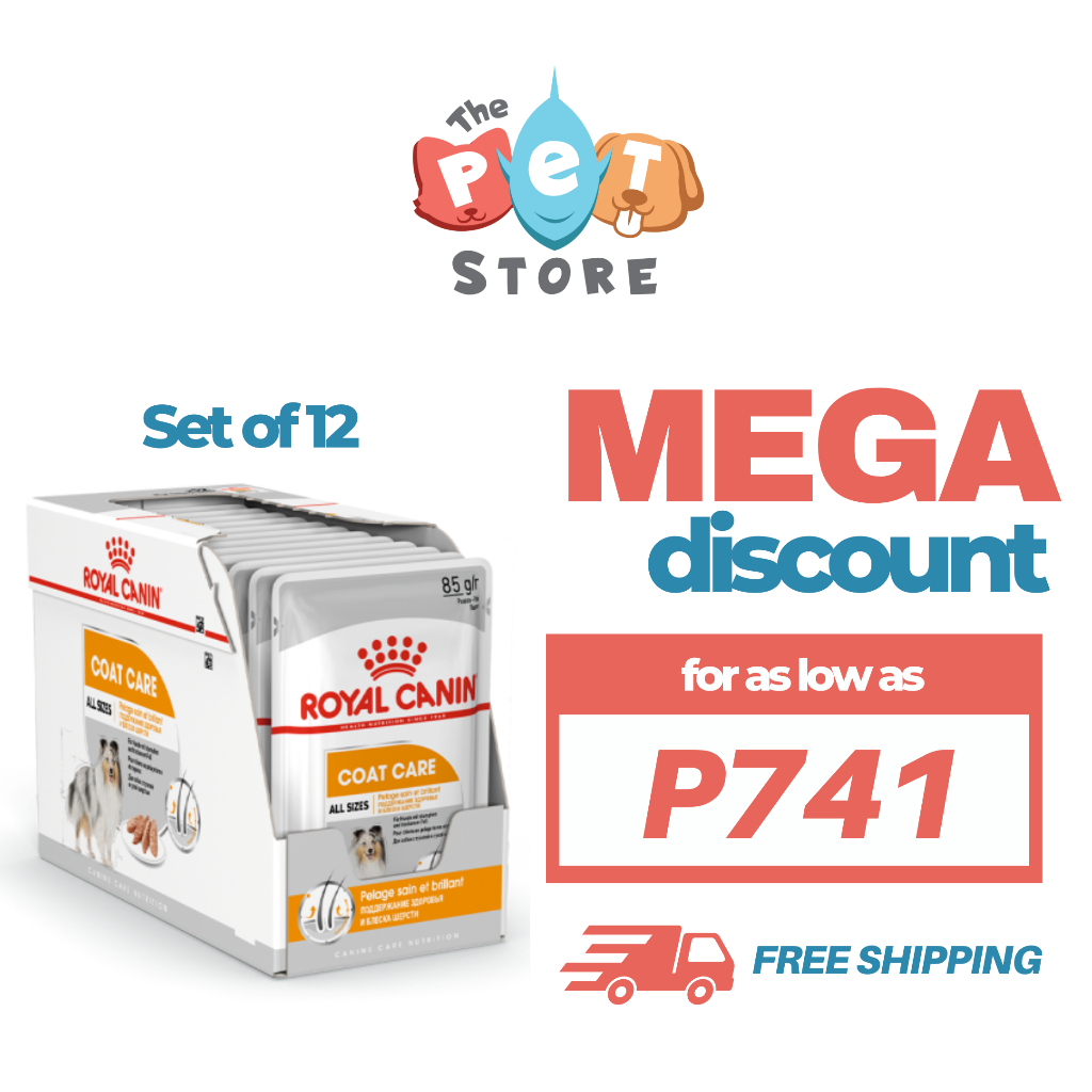 Royal Canin Coat Loaf 12's Adult Wet Dog Food (85G x 12 POUCHES ...