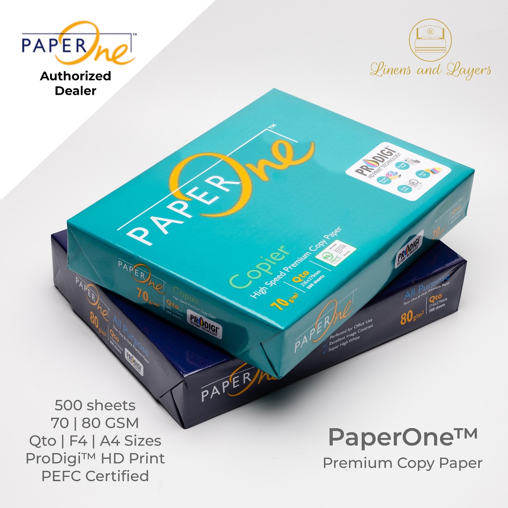 PaperOne Office Paper Copy Paper Copier / All Purpose - Short | F4 | A4 ...