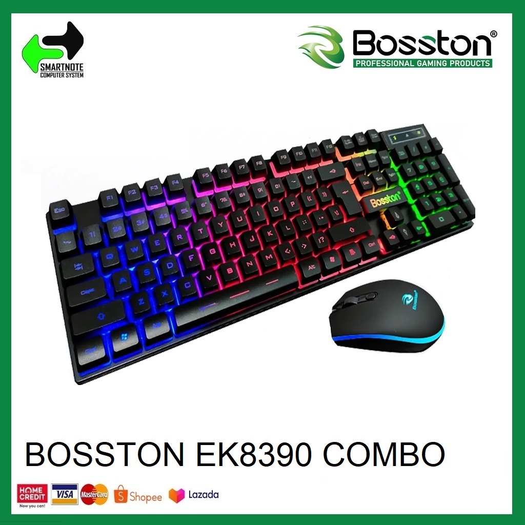 Bosston EK8390 Mechanical Feel Keyboard and Optical Mouse Combo ...