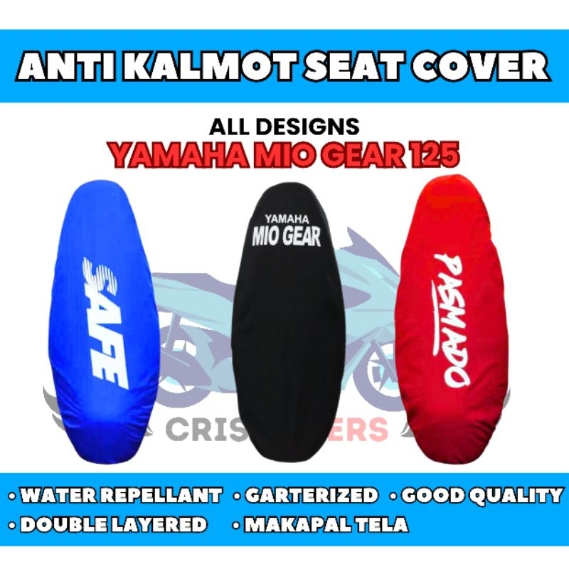 YAMAHA MIO GEAR 125 ALL DESIGNS ANTI SCRATCH SEAT COVER, MAKAPAL ...