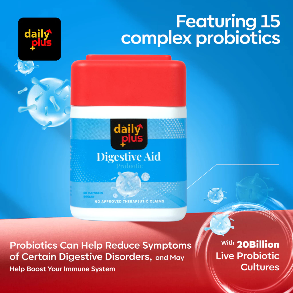 Daily Plus Probiotic helps in Digestive Aid Supplement Capsule | Shopee ...