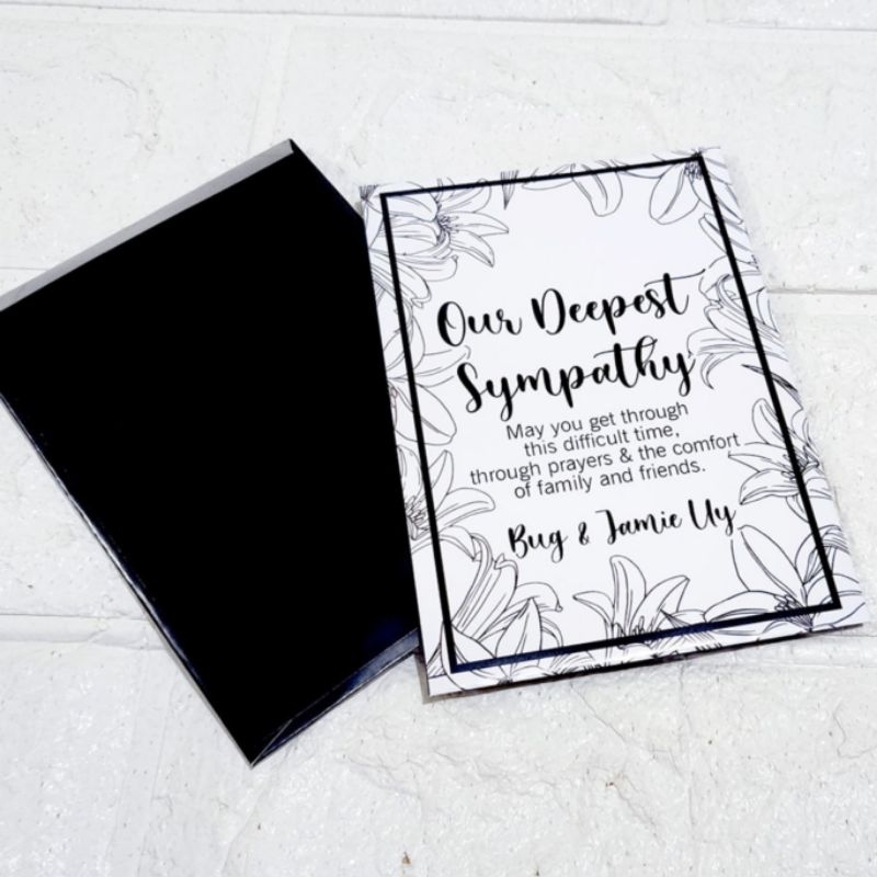 Personalized Condolence/Sympathy Money Envelope - Short or Half Bill ...