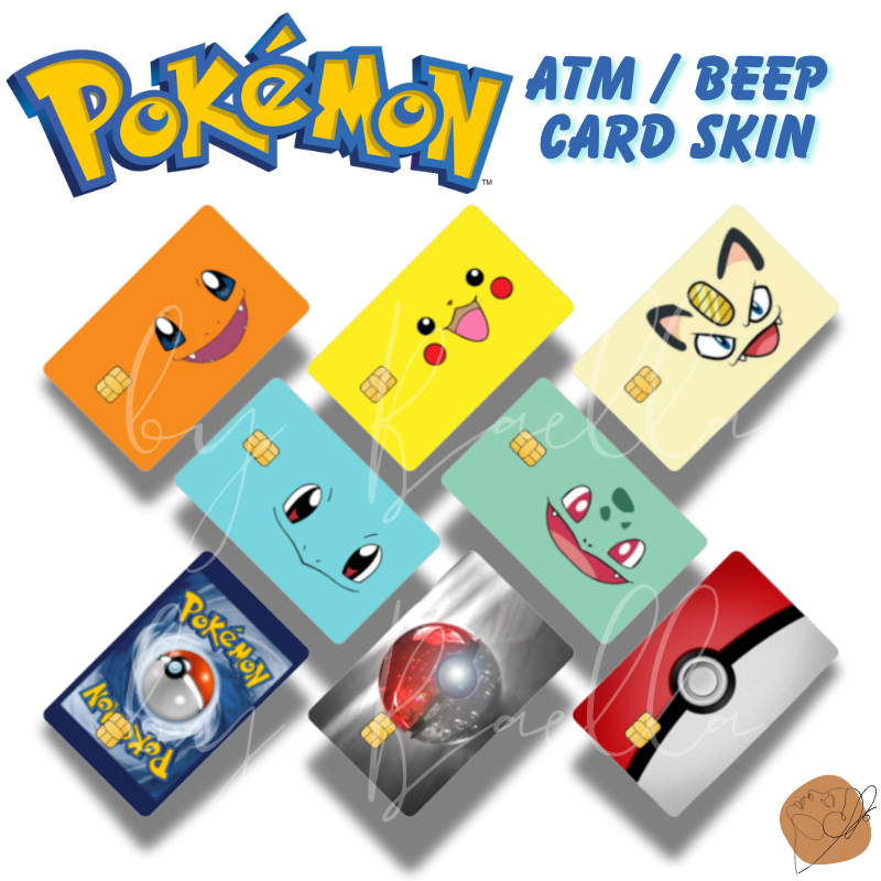 POKEMON ATM / Debit / Credit / Beep Card Skin | ATM / Beep card sticker ...