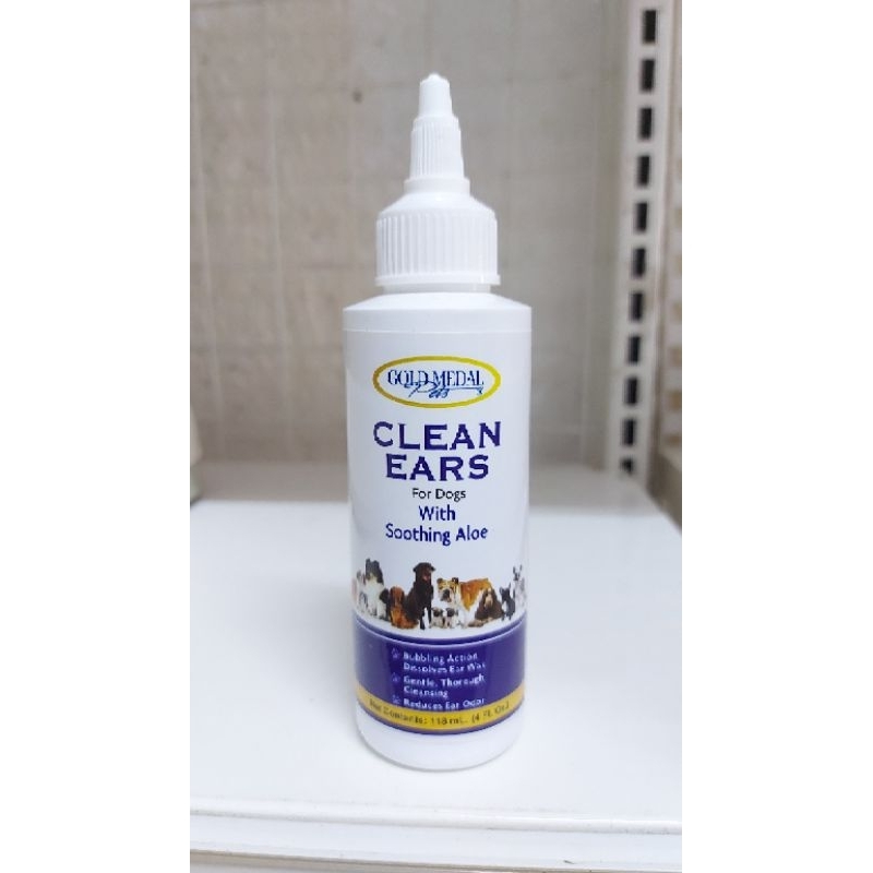 Gold Medal Clean Ears for Dogs with Soothing Aloe 118ml | Shopee ...