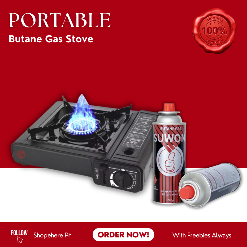 Portable Gas Butane Stove with Case Outdoor Mini Camping Villa Butane ...