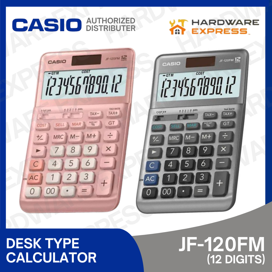 Casio JF-120FM Desk Type Calculator (12 Digits) Extra Large Display | Shopee Philippines