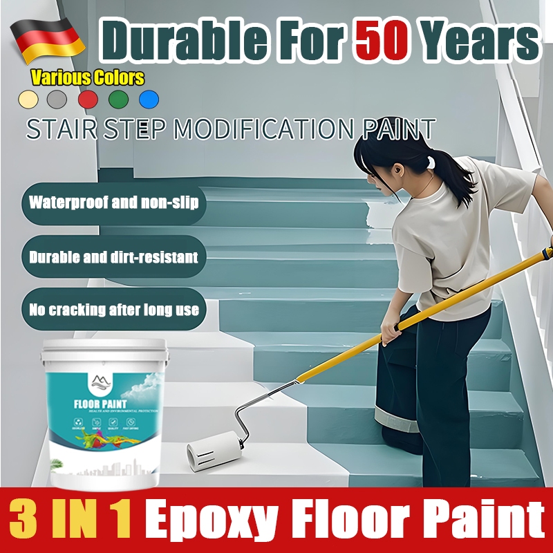 Wear-resistant epoxy quick-drying 3in1 floor paint is suitable for ...