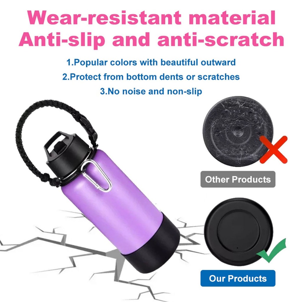 Tumbler Silicone Boot and Rope Set Hydroflask Wide Mouth Tumbler Non ...