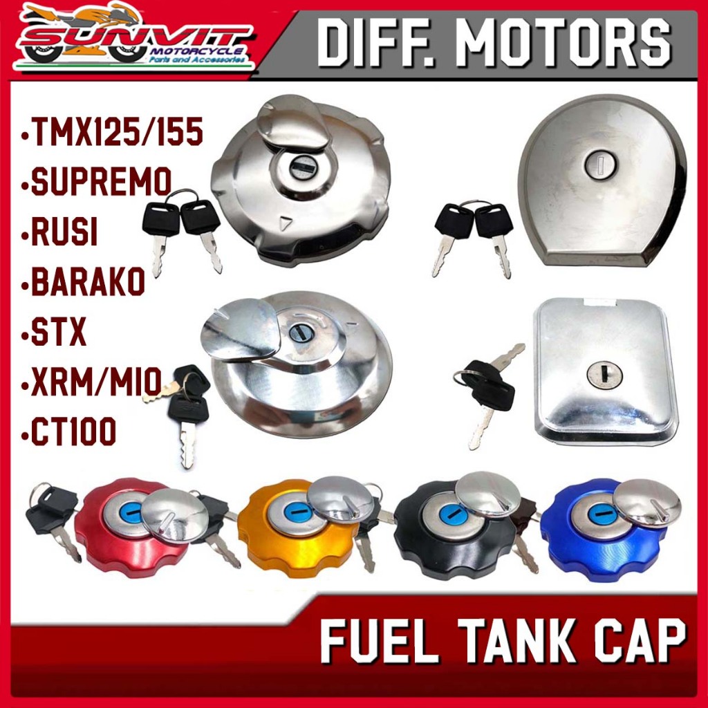 MOTORCYCLE FUEL TANK CAP HD3/BARAKO TMX SUPREMO RUSI CT100 STX XRM MIO ...