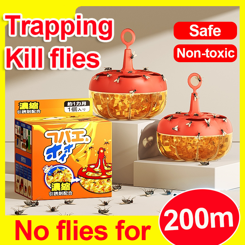 10 Seconds Quickly Kill Flies Japan Fly-killing bait Fruit Fly Traps ...