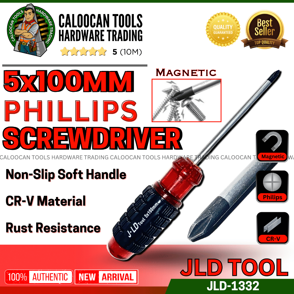JLD Magnetic Phillips Screwdriver Screw Extractor CR-V Screw Nut ...