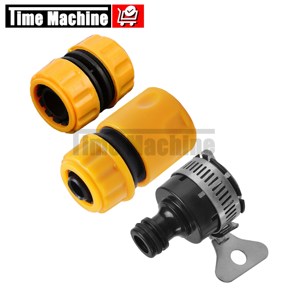 3pcs Black Pvc Connector Quick Coupling Hose Connector Hose Connection ...