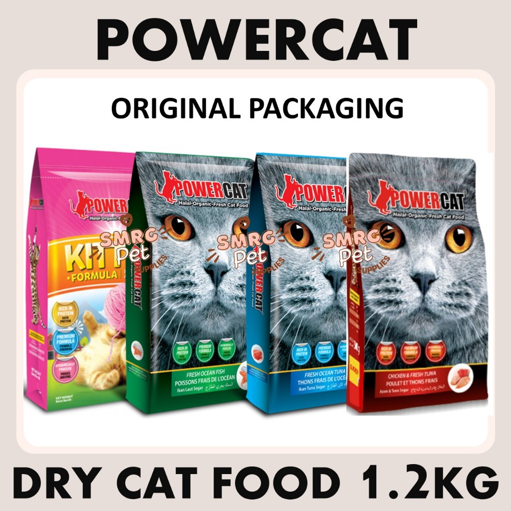 Powercat Dry Cat Food Adult Ocean Fish, Ocean Tuna, Chicken, Kitten ...