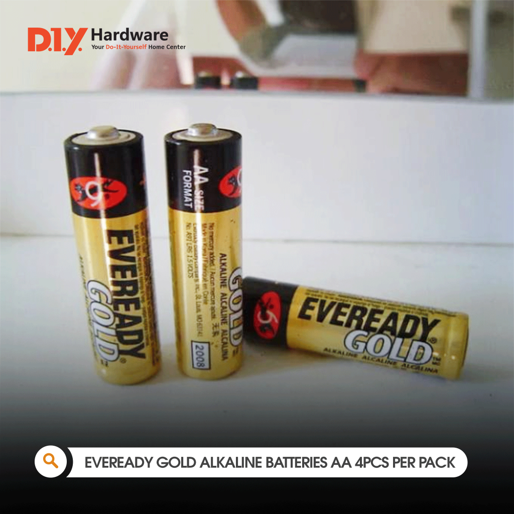 Eveready Gold Alkaline Batteries AA 4pcs per pack | Shopee Philippines