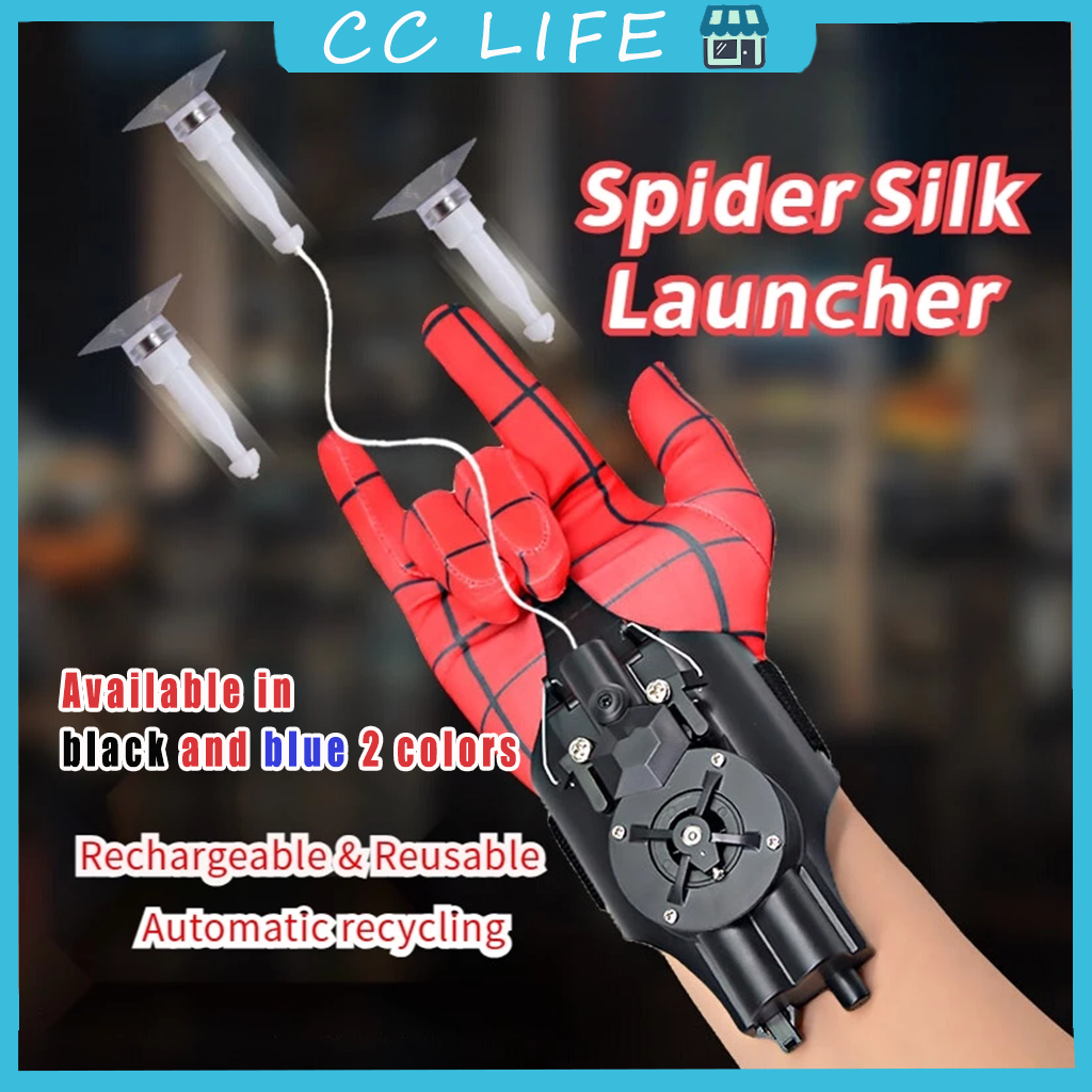 New Spider-Man Spider Silk Launcher Automatic Recycling Genuine ...