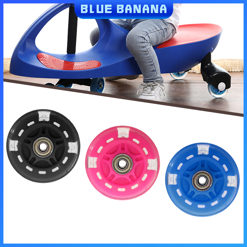 80mm Scooter Flash Wheel PU Mute Kids Twist Car Wheel Flashing Mini ...