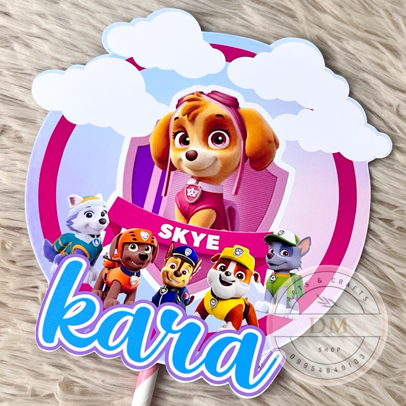 Customized Cake Topper skye Paw Patrol | Shopee Philippines