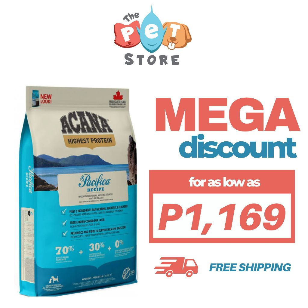 Acana Pacifica Recipe Dog Dry Food 2kg FOR ALL BREEDS AND LIFE STAGES ...