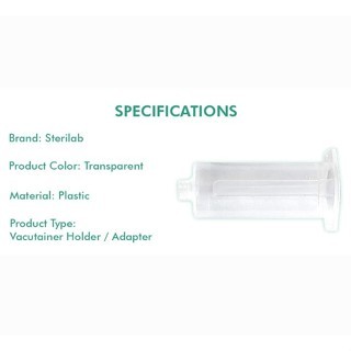 (RSA-J) Sterilab Vacutainer Holder/Adapter ETS Holder (1 Piece ...