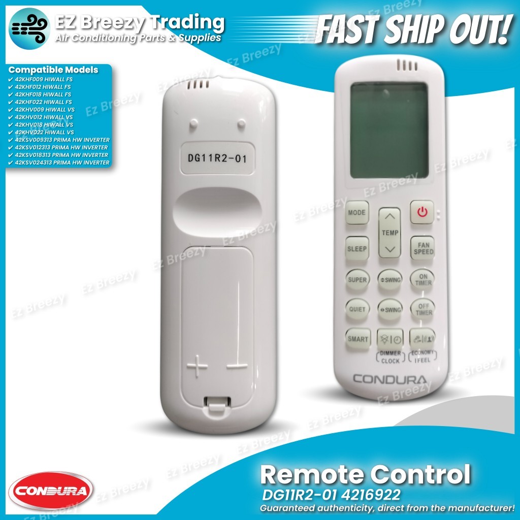 Aircon A/C Remote Control DG11R2-01 4216922 for Split Type Air ...