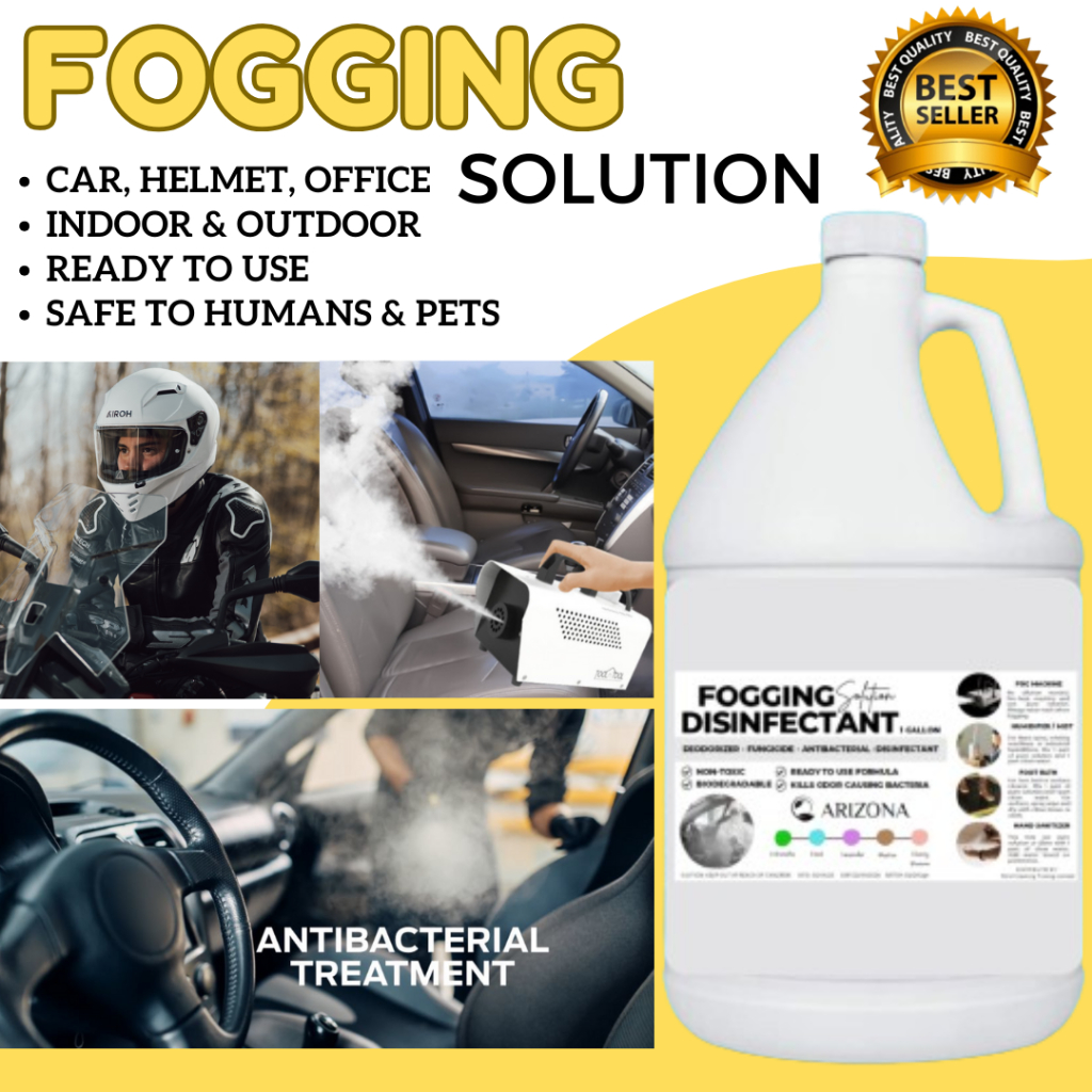 Disinfectant HELMET CAR Sanitizer Antibac Fogging Bac to Zero Liquid ...