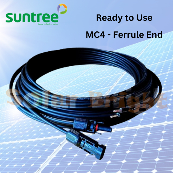 5 10 15 20 Meters 4mm2 Solar PV Cable w MC4 twin-core DC Power Solar ...