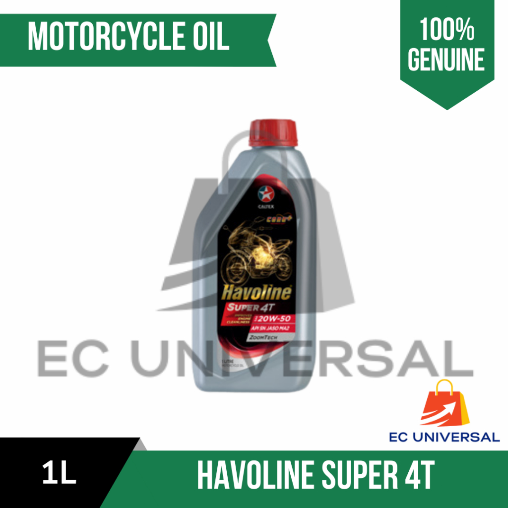 HAVOLINE SUPER 4T Sae 20W-50 ( 1L ) LITER | EC UNIVERSAL | Shopee ...